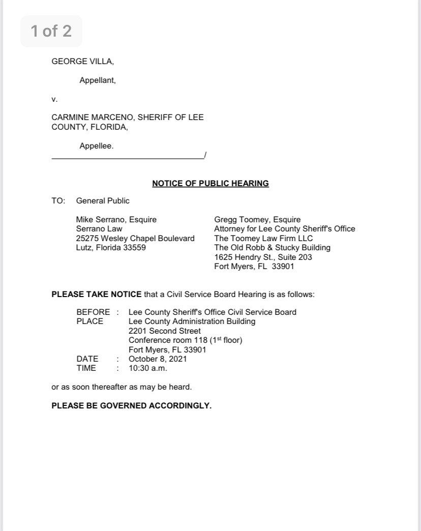 NOTICE OF PUBLIC HEARING