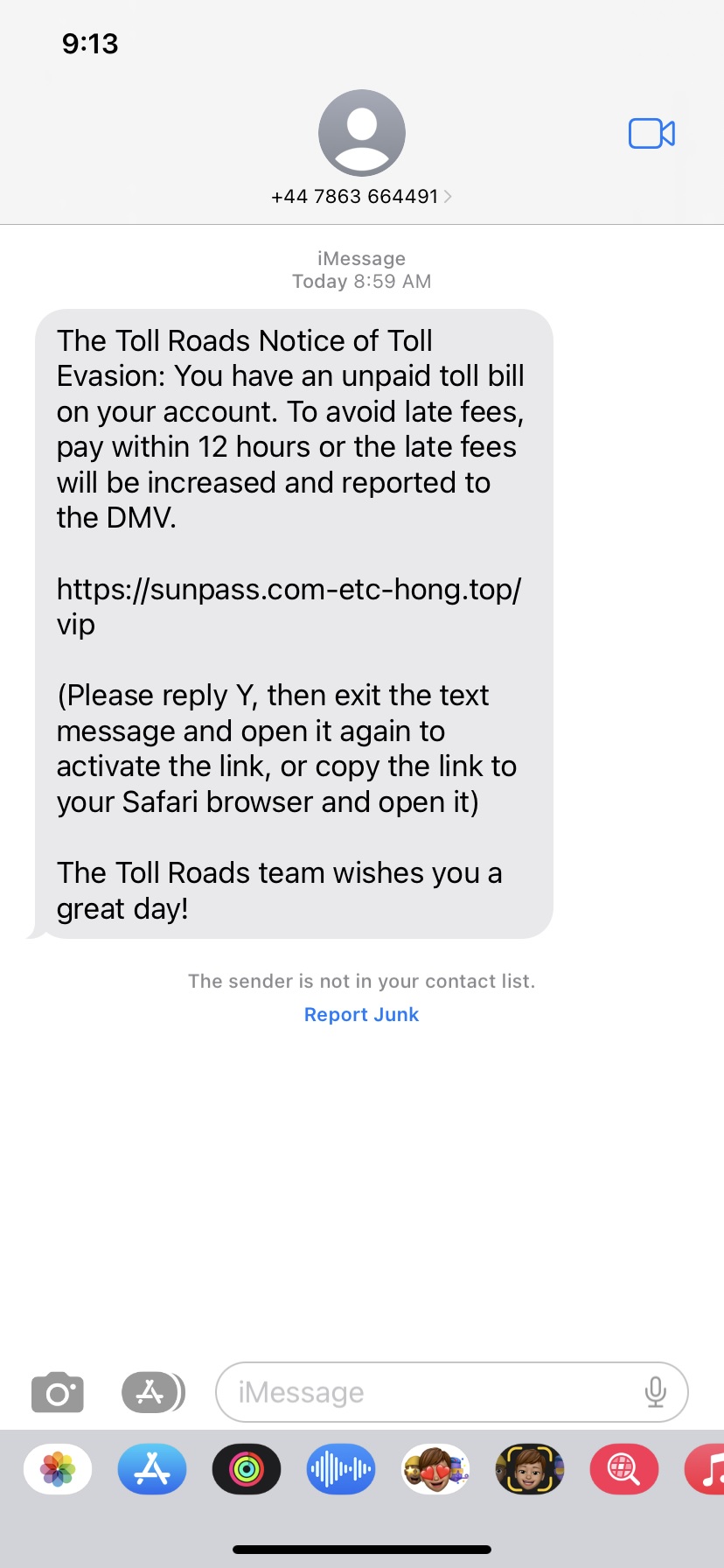 SHERIFF CARMINE MARCENO’S MARCH 2025 FRAUD ALERT: NEVER-ENDING TOLL SCAMS